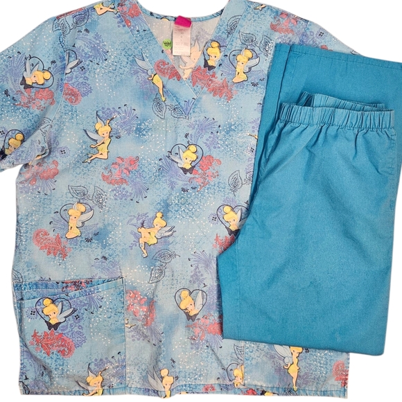 Smart Scrubs | Other | Tinkerbell Scrub Set | Poshmark